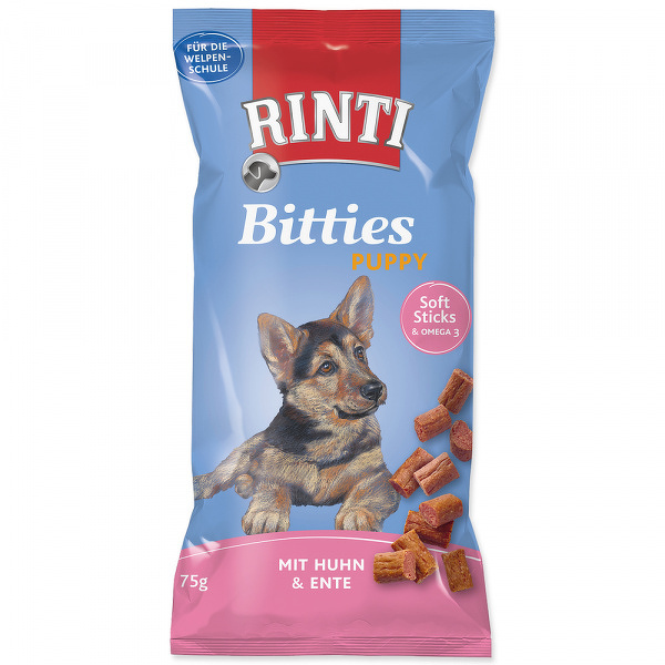 Poch.Rinti Extra Bitties Puppy kura+kacka 75g - Maškrty a pamlsky pre ...
